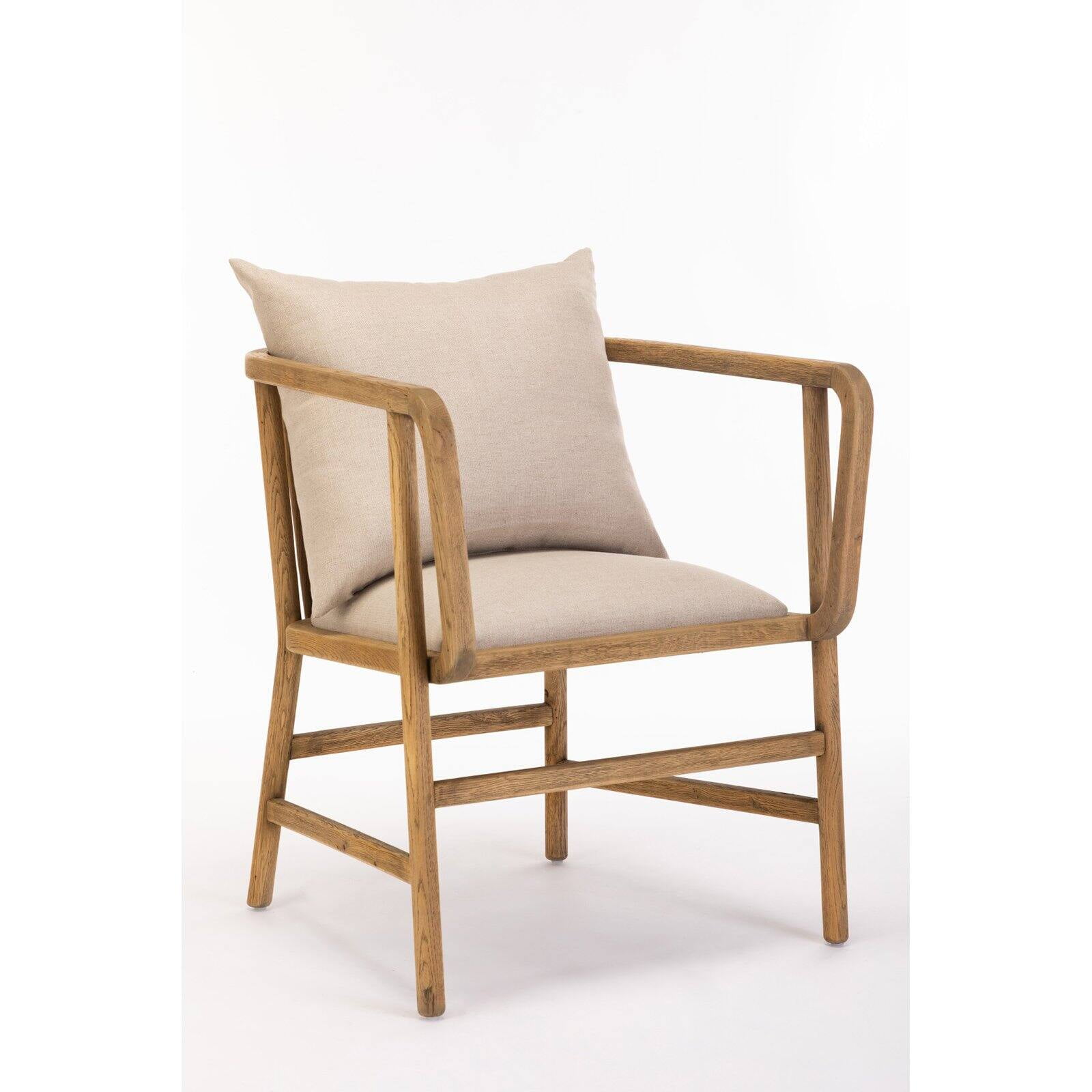 Boraam Alexandra Accent Arm Chair With Brushed Oak Finish 18125 ...