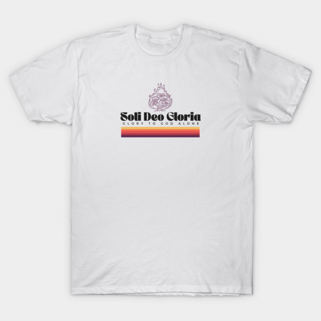 Burning Bush Soli Deo Gloria Sun Fire Religious Art Graphic Unisex T ...