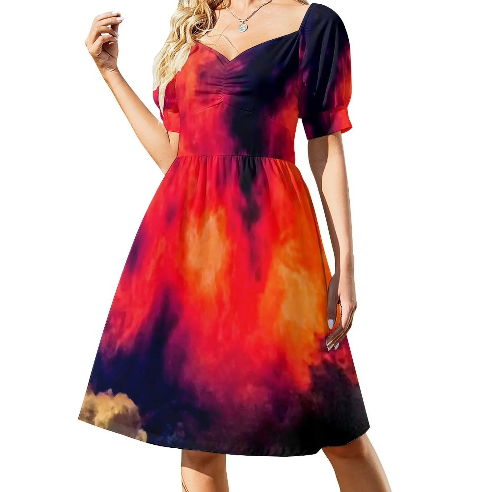 Burning Cloud Sleeveless Dress dresses for prom Women's clothing ...