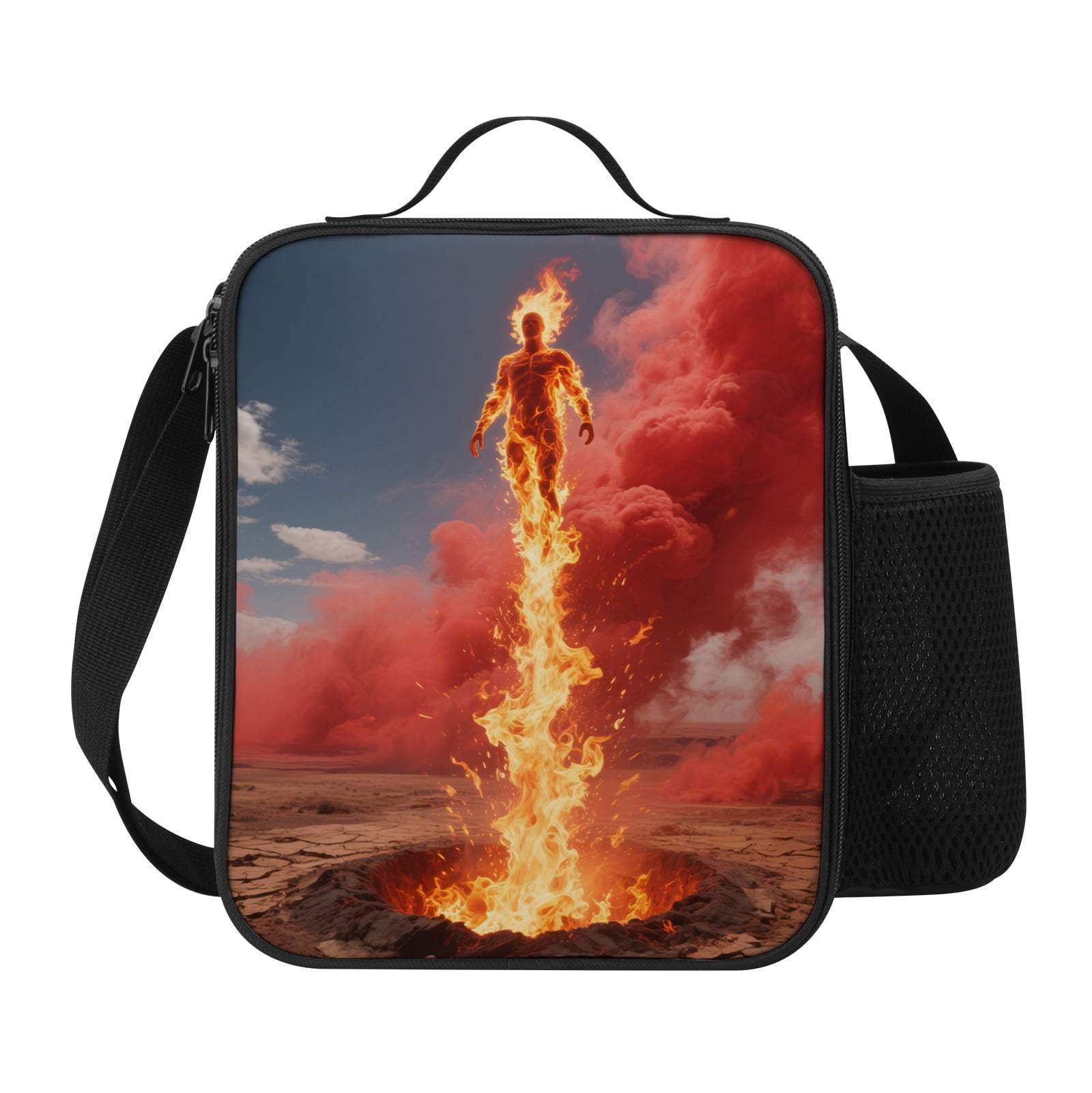Burning Flame Man'S Backpack And Travel Bag - Large Capacity Sports ...