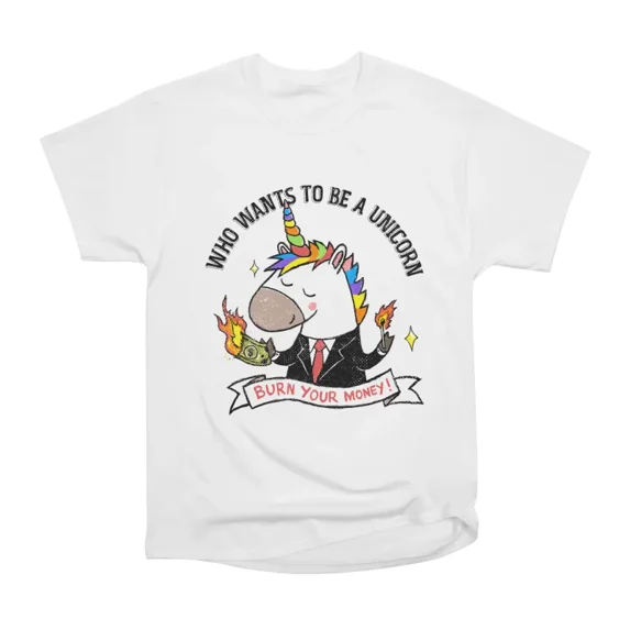 Burning Money T-Shirt Tee Gift For Him Merch For Her Apparel For Friend ...