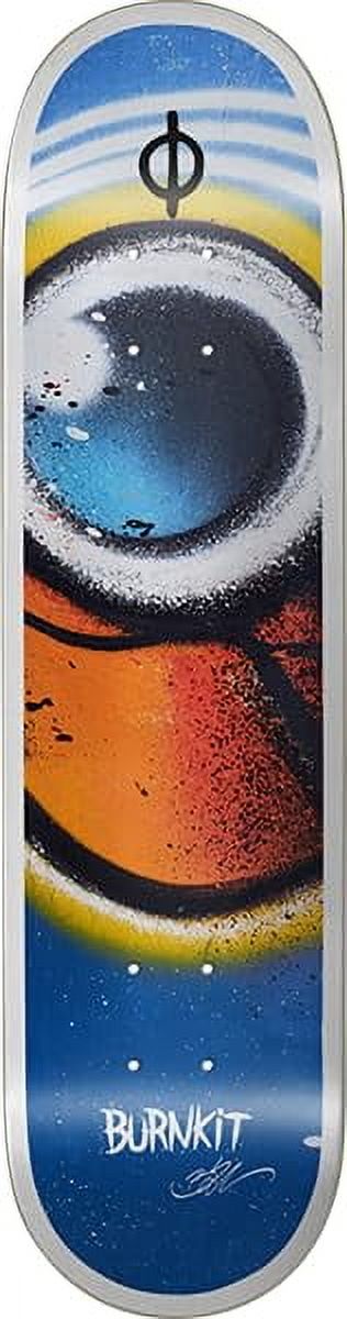 Burnkit Visualize Deck 8.0 Blue/White - Assembled AS Complete Skateboard - Walmart.com