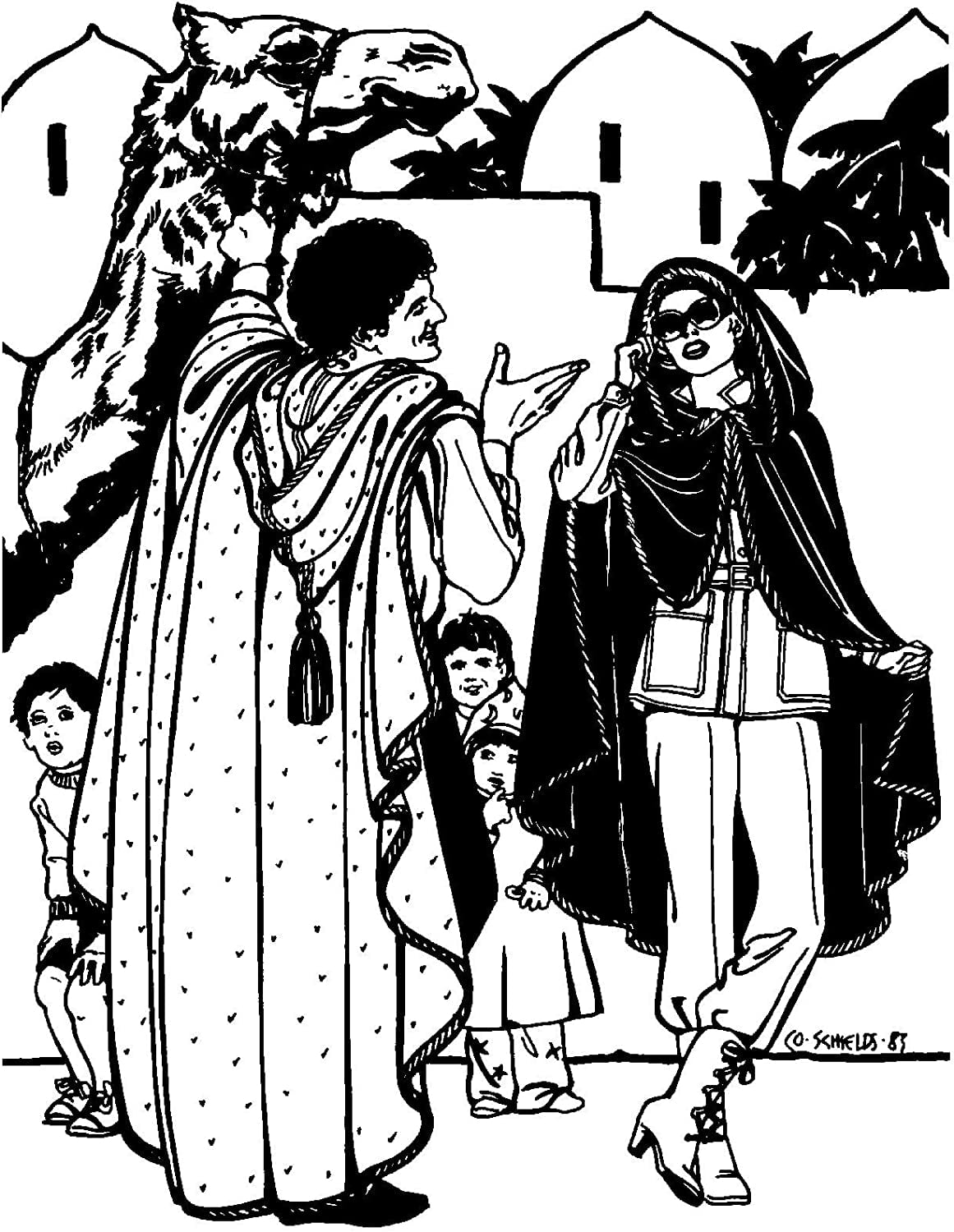 Burnoose Africa Morocco Cape Wrap Cloak Traditional Sewing Pattern ...