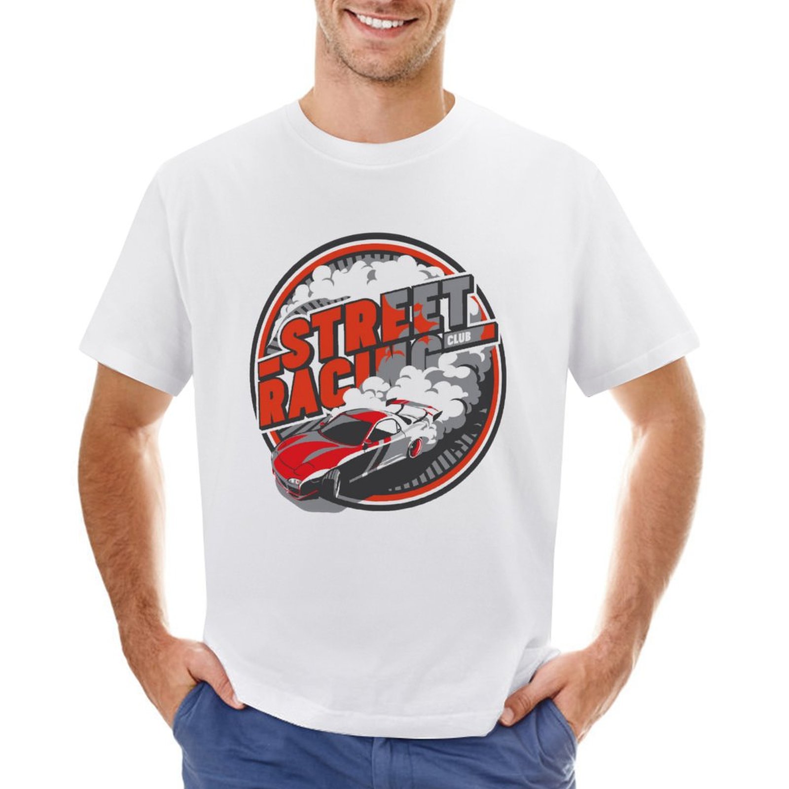 Burnout Car Japanese Drift Sport Car Street Racing Men’s Graphic T ...