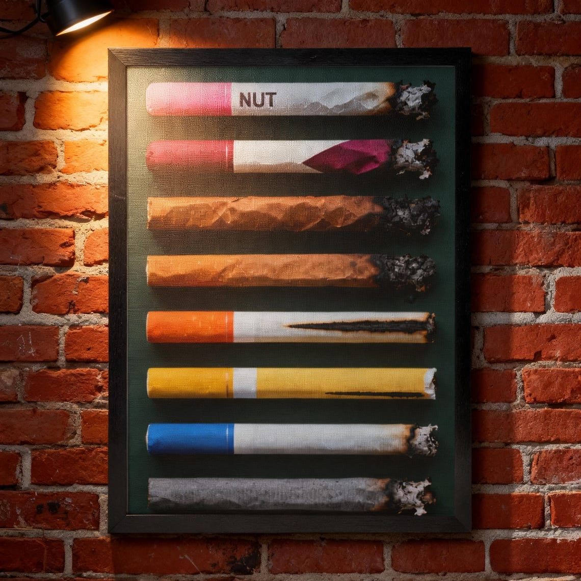 Burnout Spectrum, Modern Conceptual Wall Art- Cigarette Pop Art Print ...