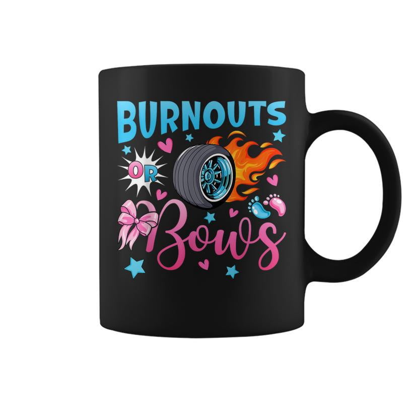 Burnouts Or Bows Gender Reveal Party Ideas Baby Announcement Coffee ...