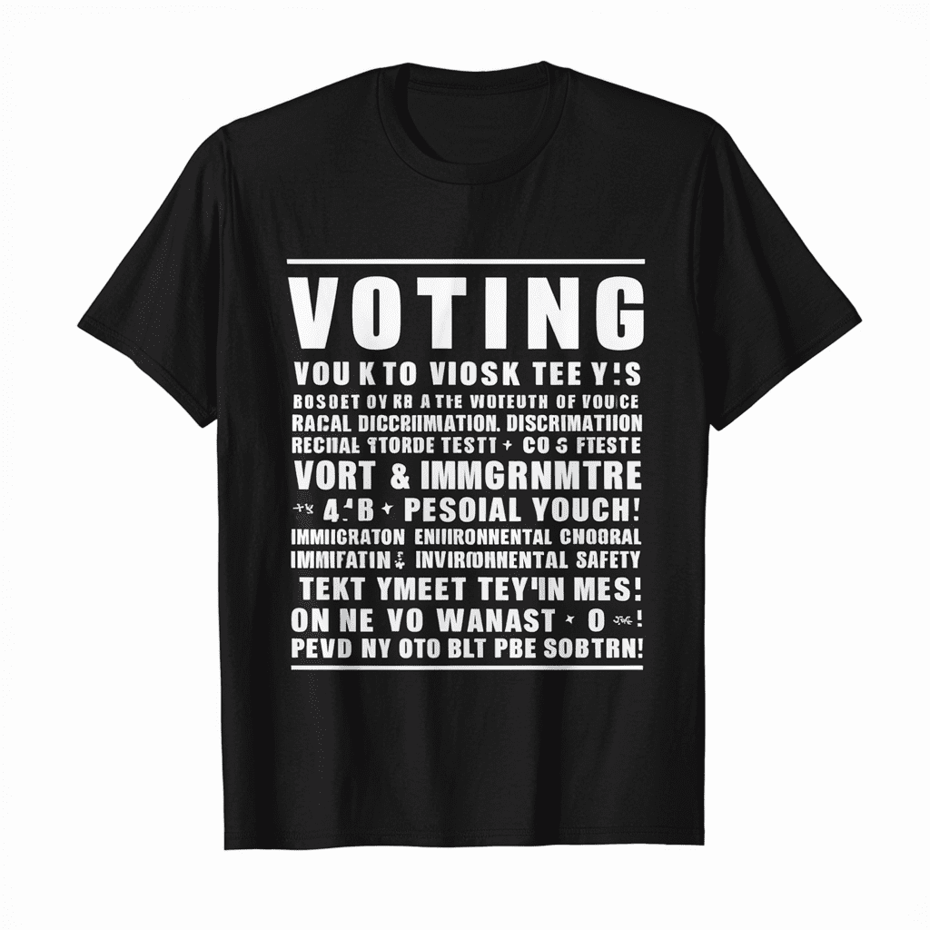 LAKIDAY Vote T Shirt 2024 Funny Voting Tee Black Summer Top - Walmart.com