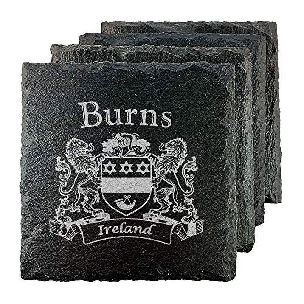 Burns Irish Coat of Arms Slate Coasters - Set of 4 - Walmart.com