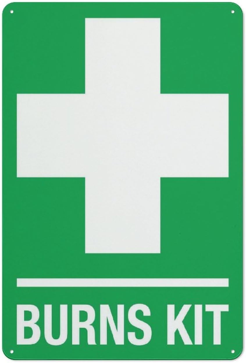 Burns Kit Sign Warning Sticker-Security Sign Outdoor Sign 12 X 8 Inches ...