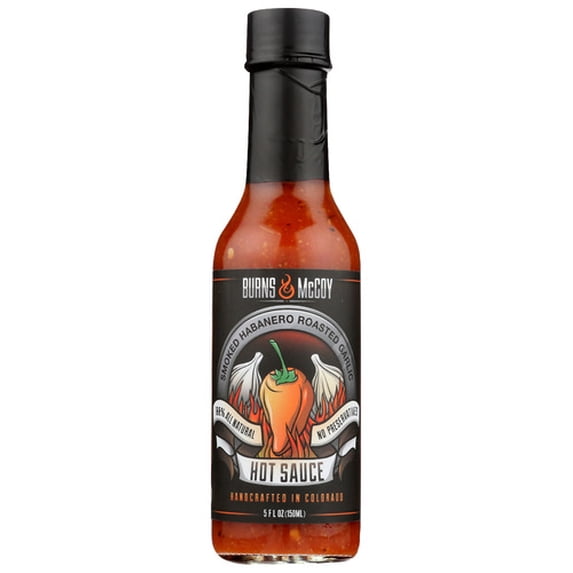 Burns and McCoy Sauce Habanero Smoked Roasted Garlic 5 oz Pack of 12 ...