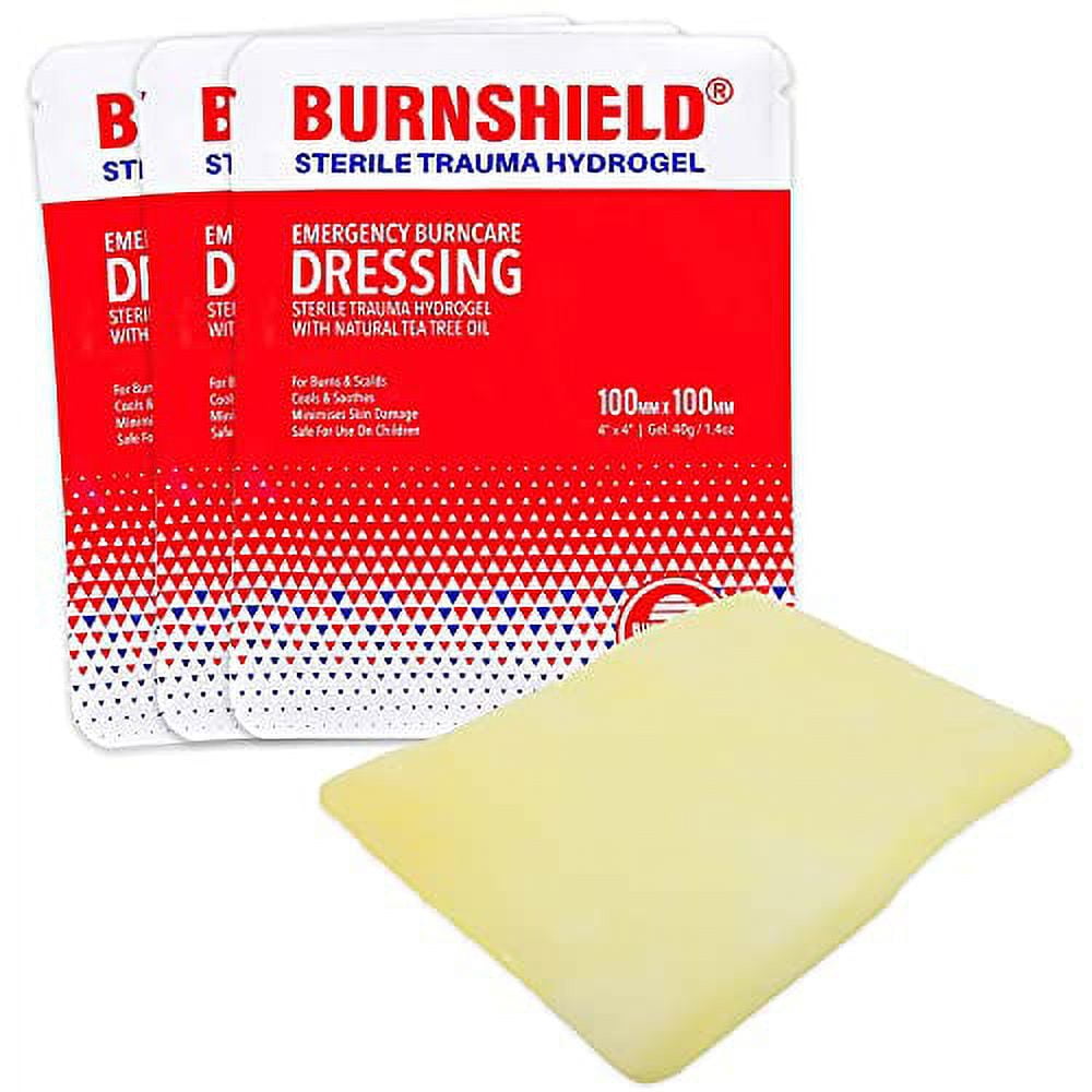 Burnshield 4" X 4" Burn Dressing, Sterile - 3 Count - Walmart.com