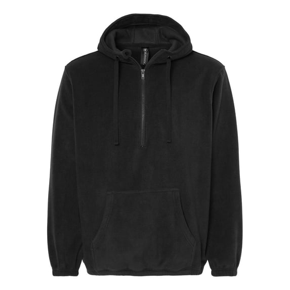 Burnside 3600 Polar Fleece Quarter-Zip Hooded Pullover (2 PACK ...