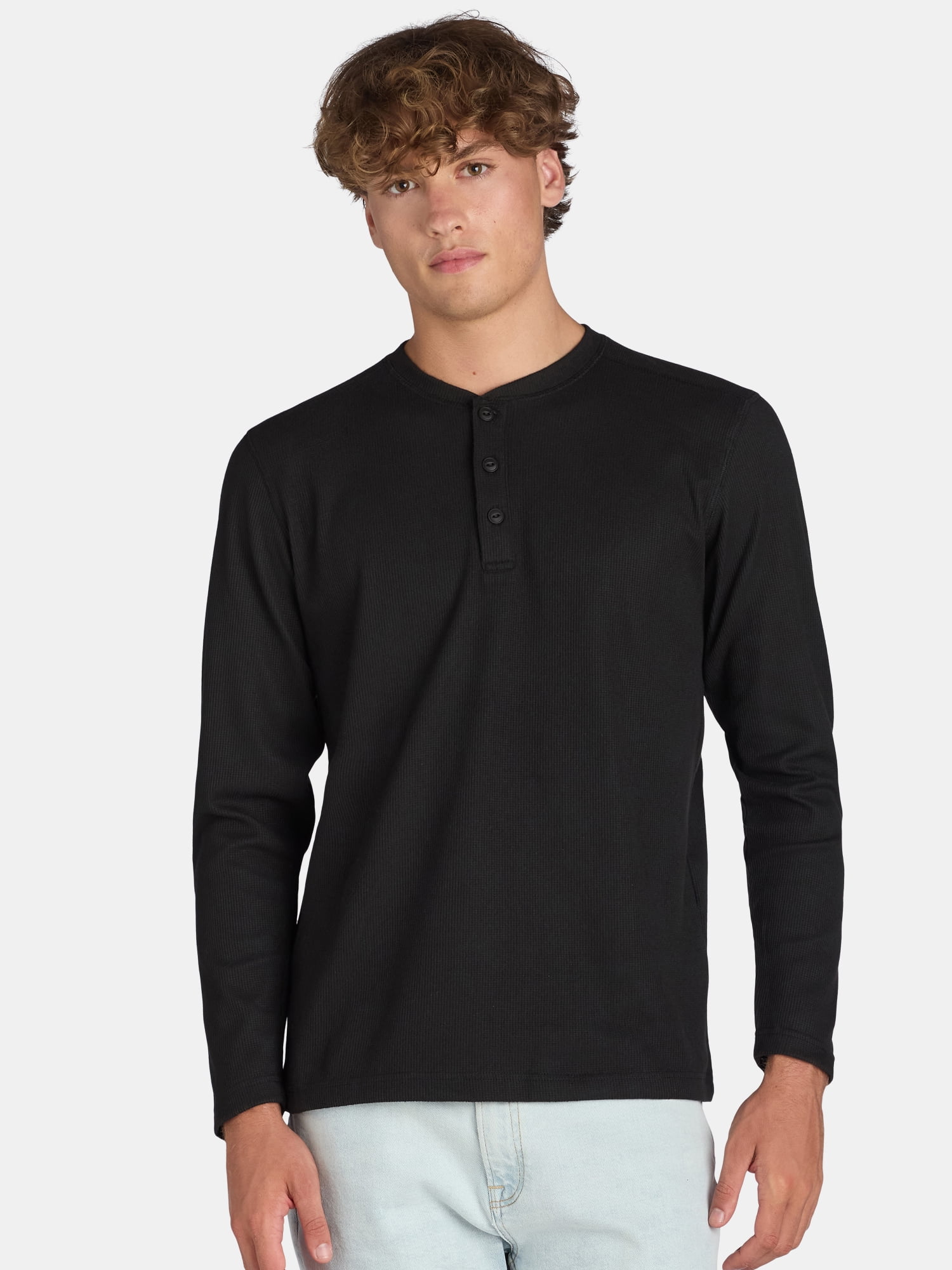 Thermal henley mens store