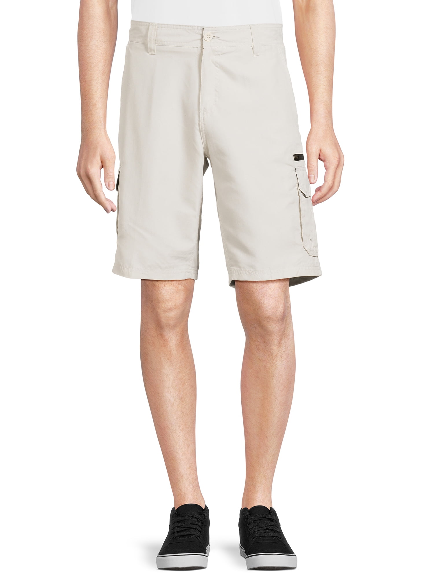 Burnside Men's & Big Men's Microfiber Cargo Shorts, 10" Inseam, Sizes ...