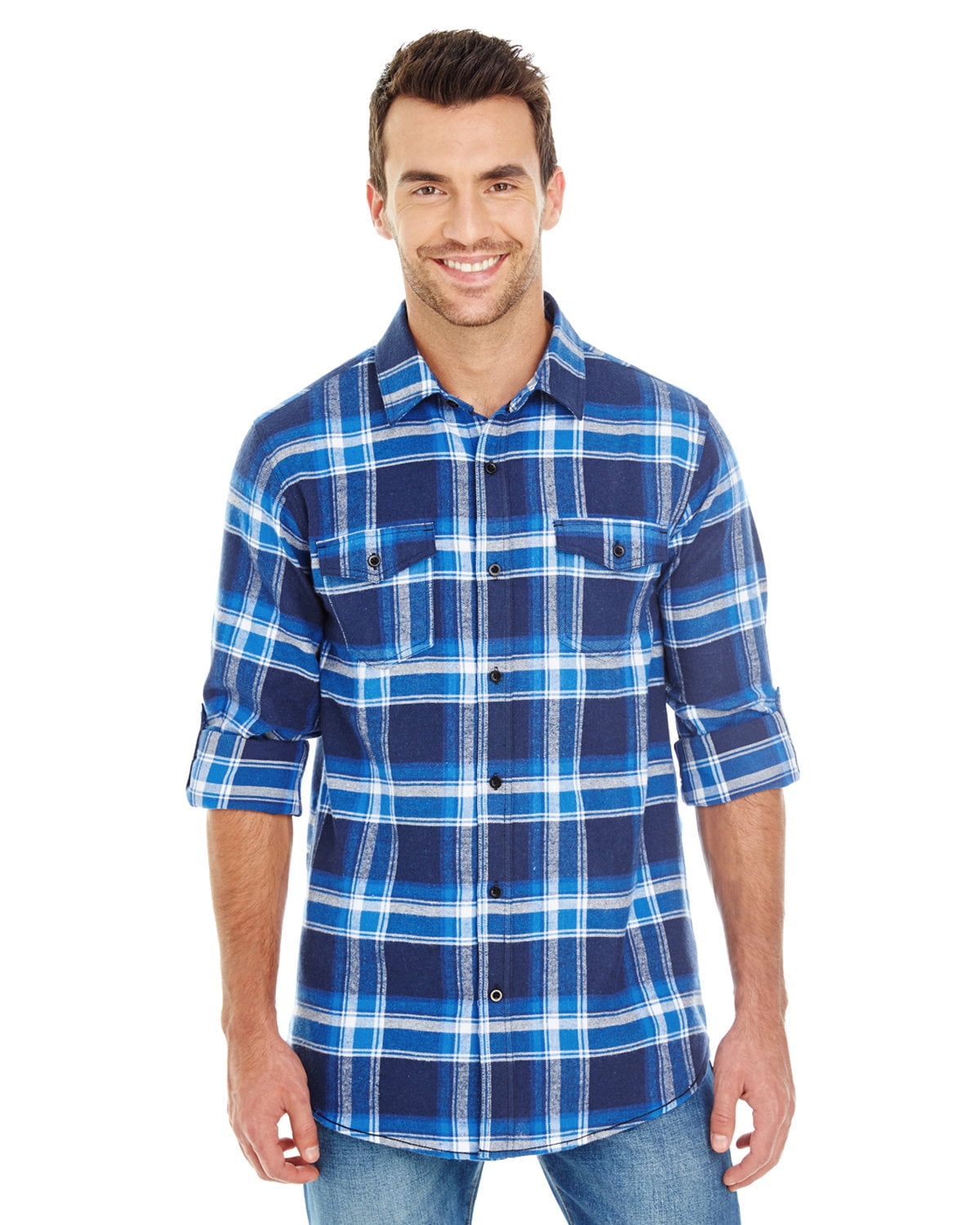 Burnside Men's Plaid Flannel Shirt - B8210 - Walmart.com