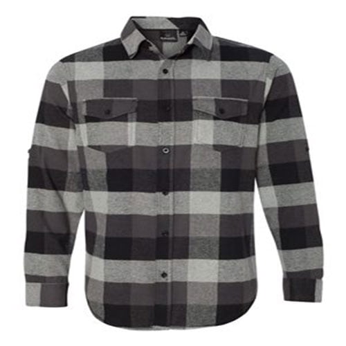 Burnside Men's Yarn-Dyed Long Sleeve Flannel Shirt - Walmart.com