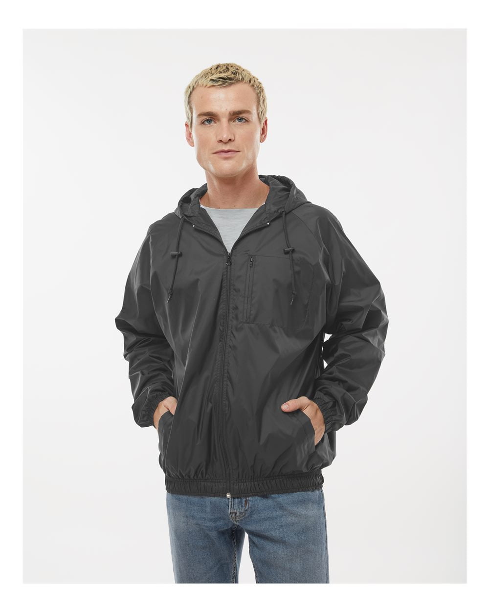 Burnside Mens Mentor Hooded Coaches Jacket - Walmart.com