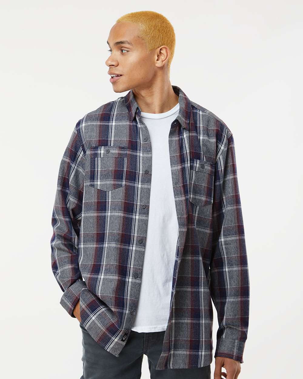 Burnside Mens Perfect Flannel Work Shirt - Walmart.com