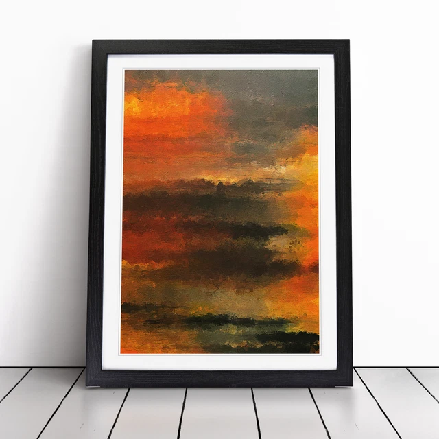 Burnt Ash Abstract Wall Art Print Poster Home Decor Art Home Decor ...