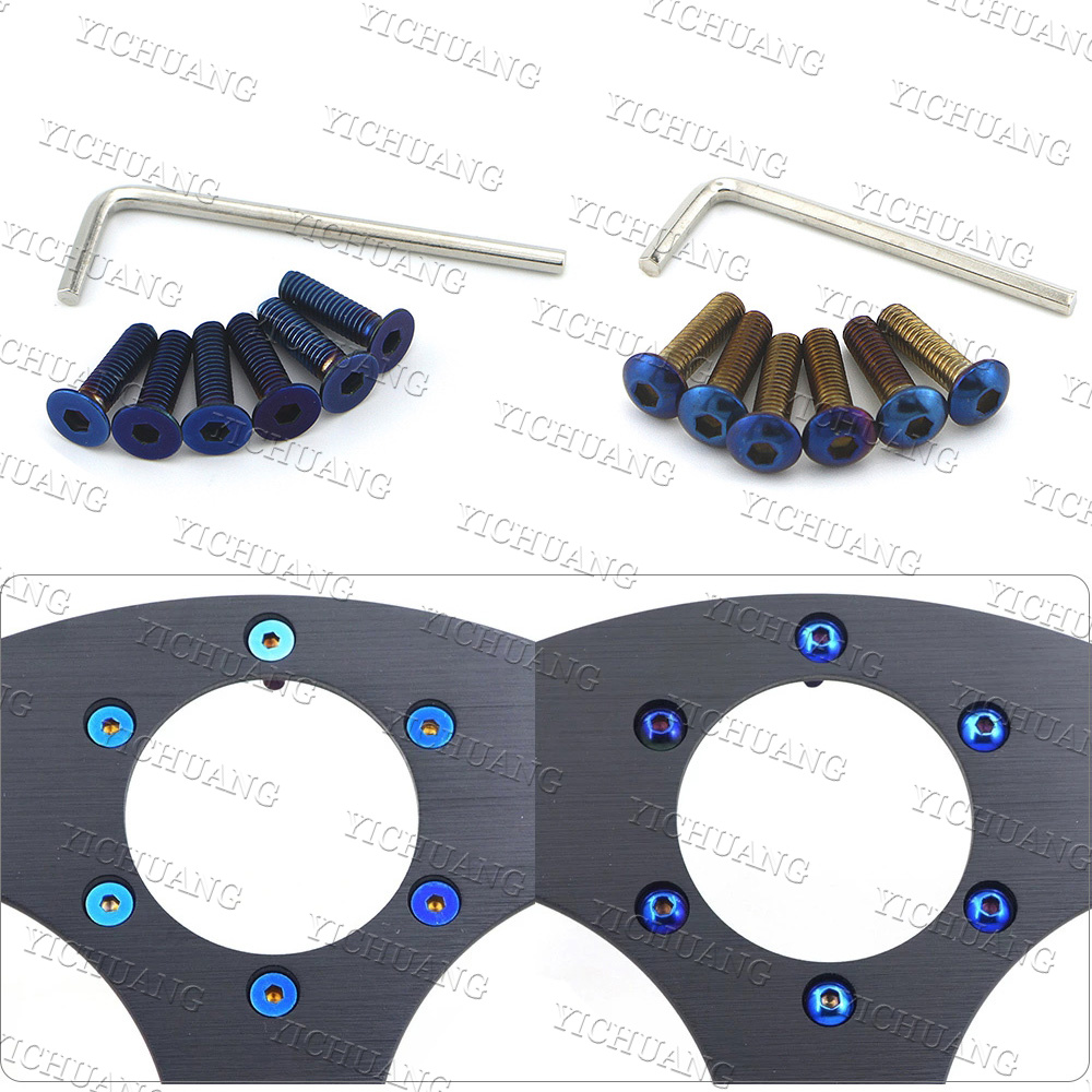 Burnt Blue Titanium Car Steering Wheel Bolts Fit a lot of steering ...