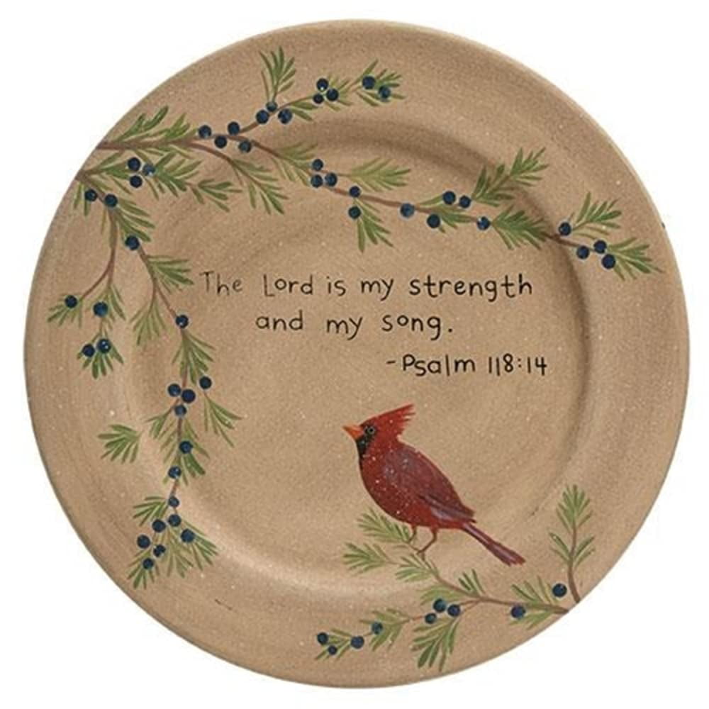 CWI Gifts The Lord is My Strength Plate, Christmas Decor - Walmart.com
