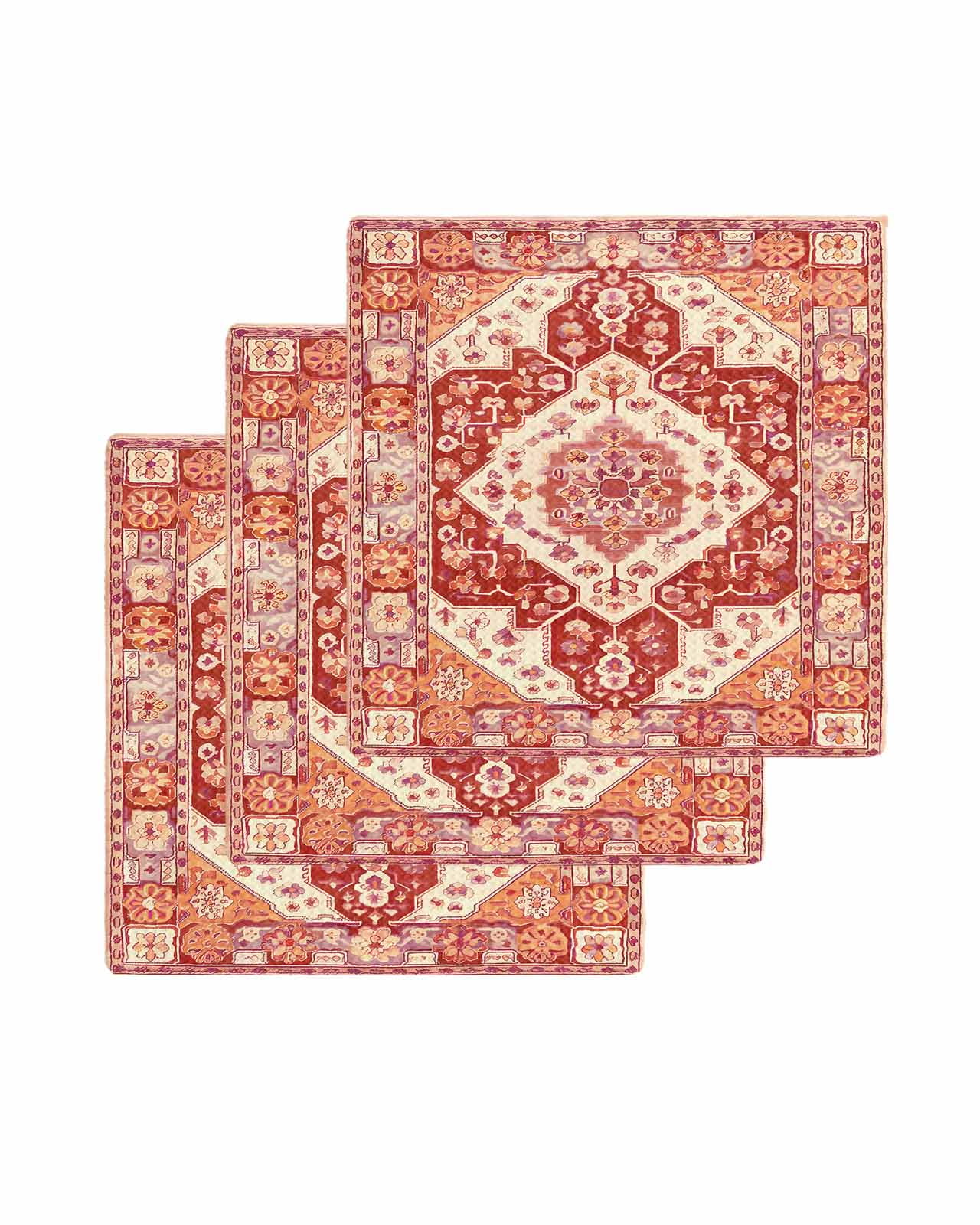 Burnt Orange Boho Kitchen Dish Towels for Drying Dishes Set of 3, Ethnic Geometric Southwest ...