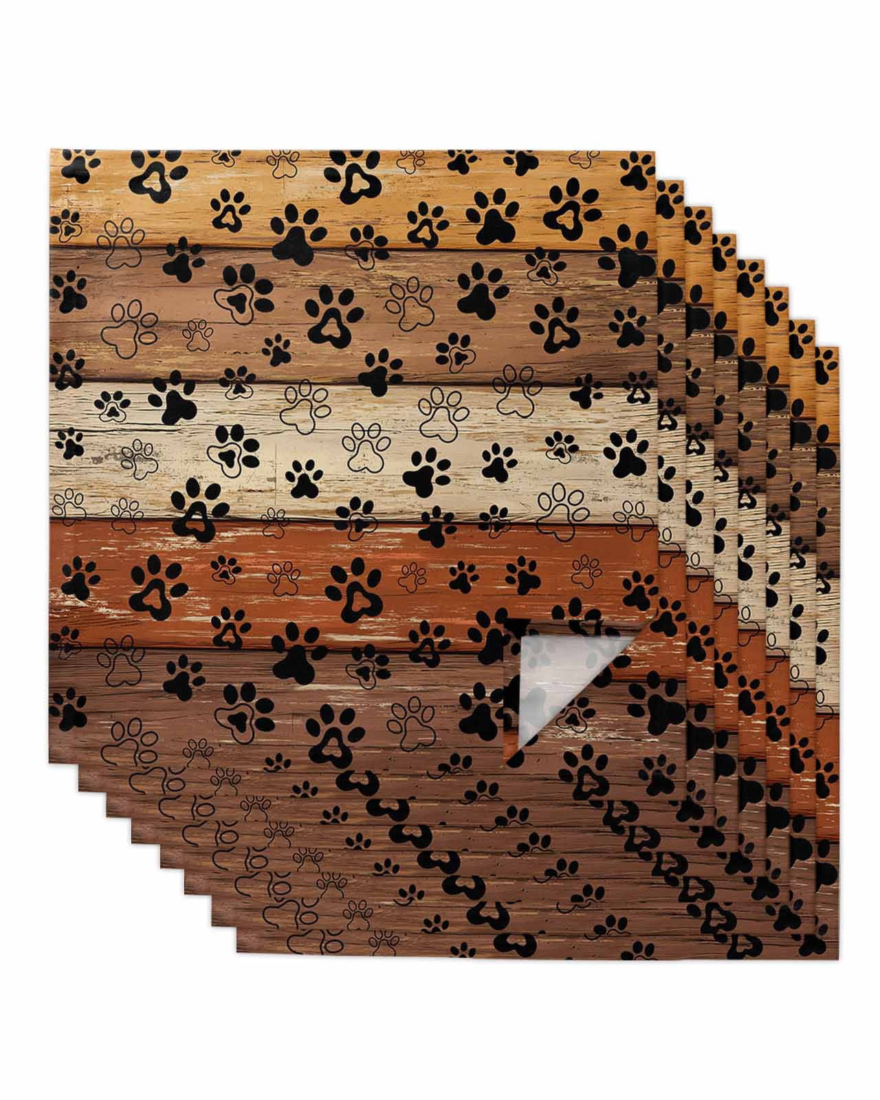 Burnt Orange Brown Cloth Napkins Set of 8 Reusable Dinner Napkins ...