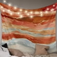 Burnt Orange Coastal Tapestry for Bedroom Wall Hanging Tapestry, Summer ...