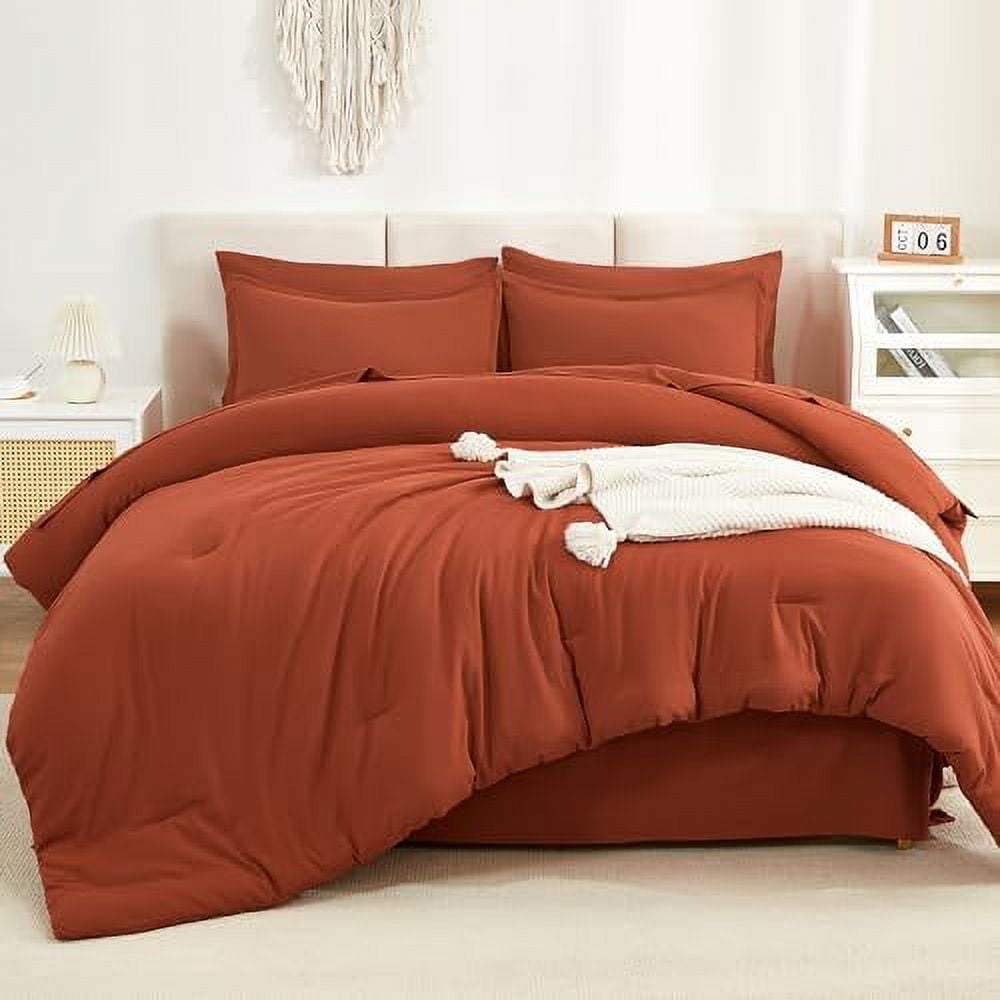 Orange Comforter Queen Setnull