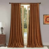 Burnt Orange Curtains 94 inches Long Fall Autumn Decor Back Tab ...