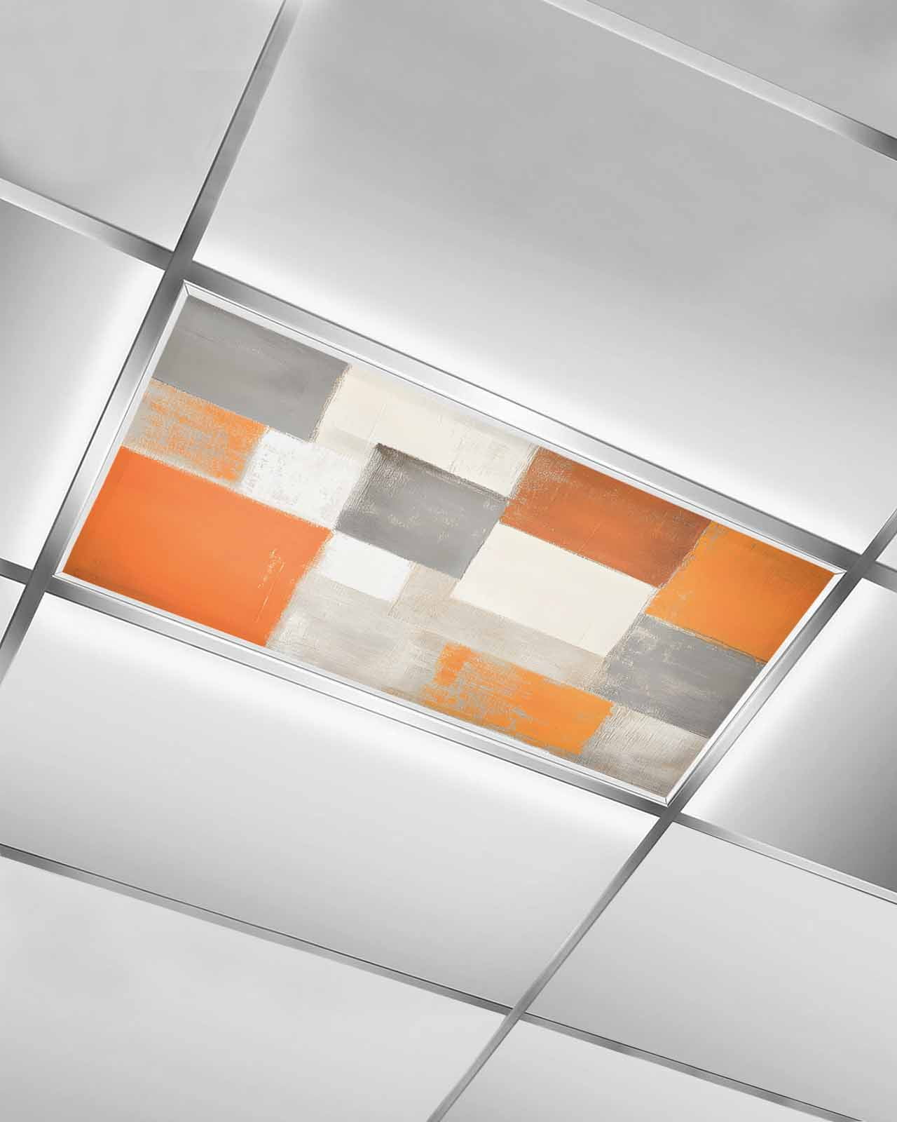 Burnt Orange Fluorescent Light Covers for Ceiling Lights 4x2 feet,1 ...