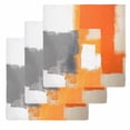 Burnt Orange Gray Kitchen Dish Towels for Drying Dishes Set of 3 ...