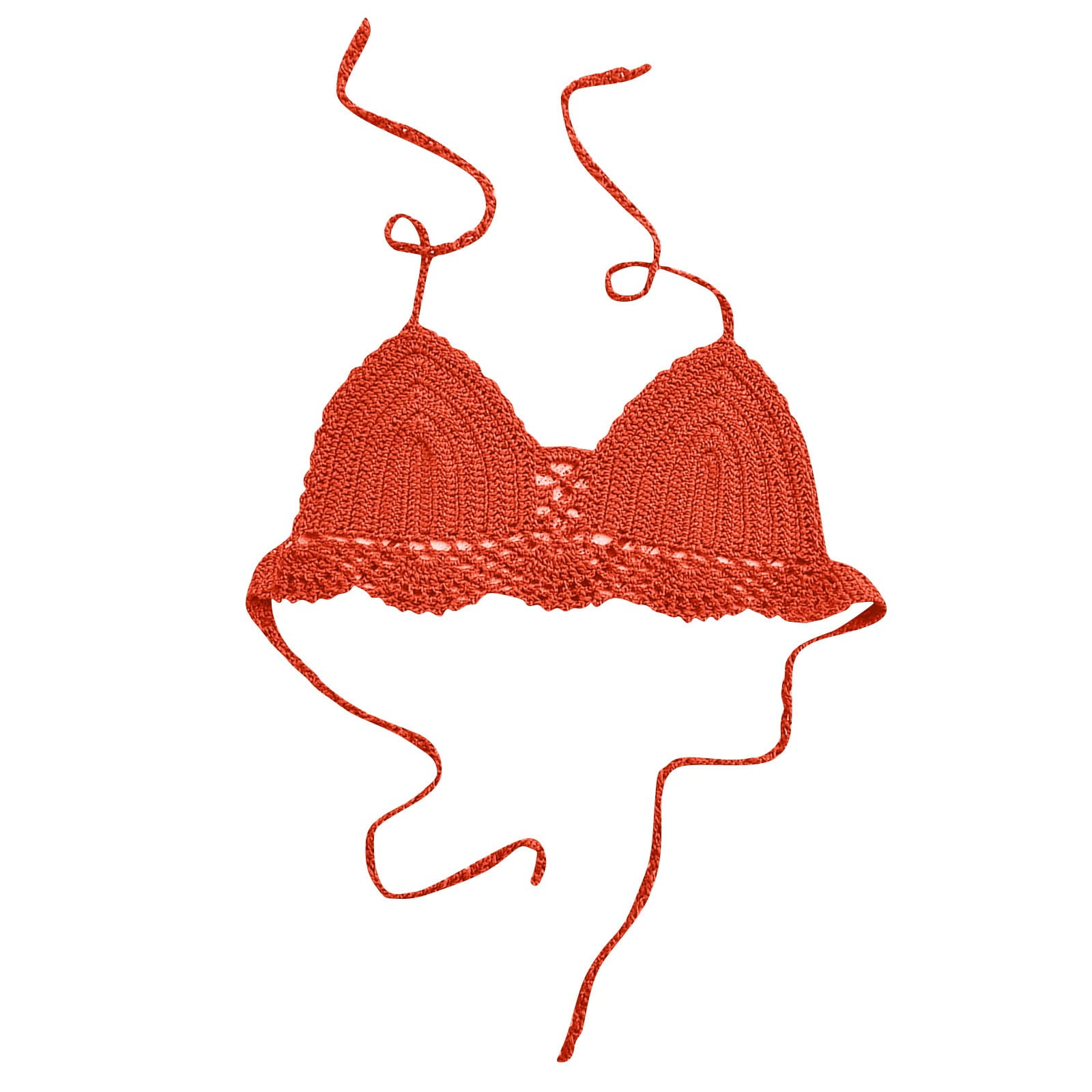 Burnt Orange Ladies Strapless Bralettes Swimwear Micro Bikini Tankini ...