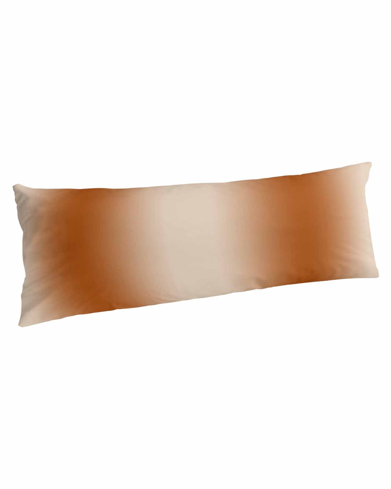 Burnt Orange Ombre Body Pillow Covers, Modern Abstract Art Farmhouse ...