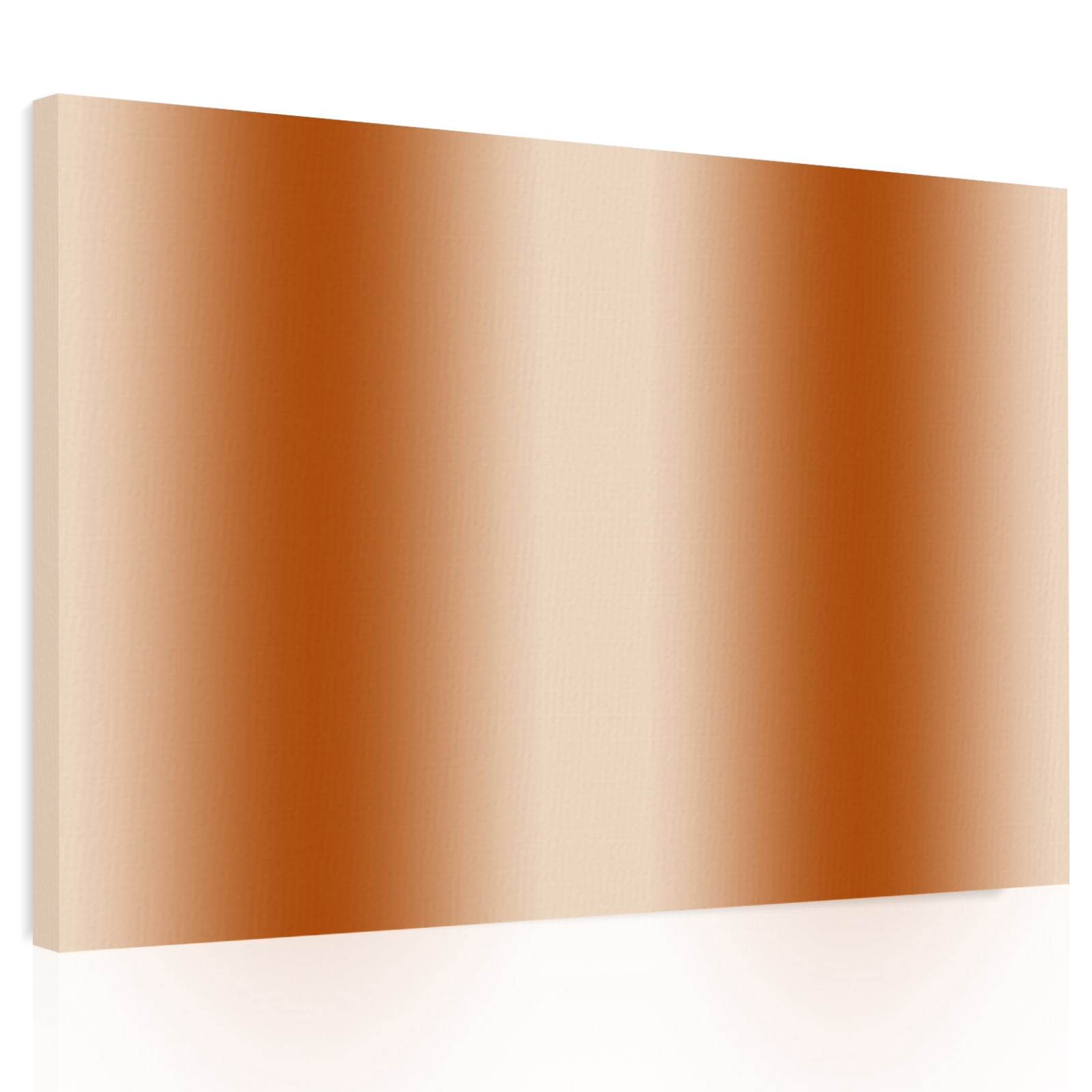 Burnt Orange Ombre Canvas Print Wall Art, Gradient Color Wall Decor ...