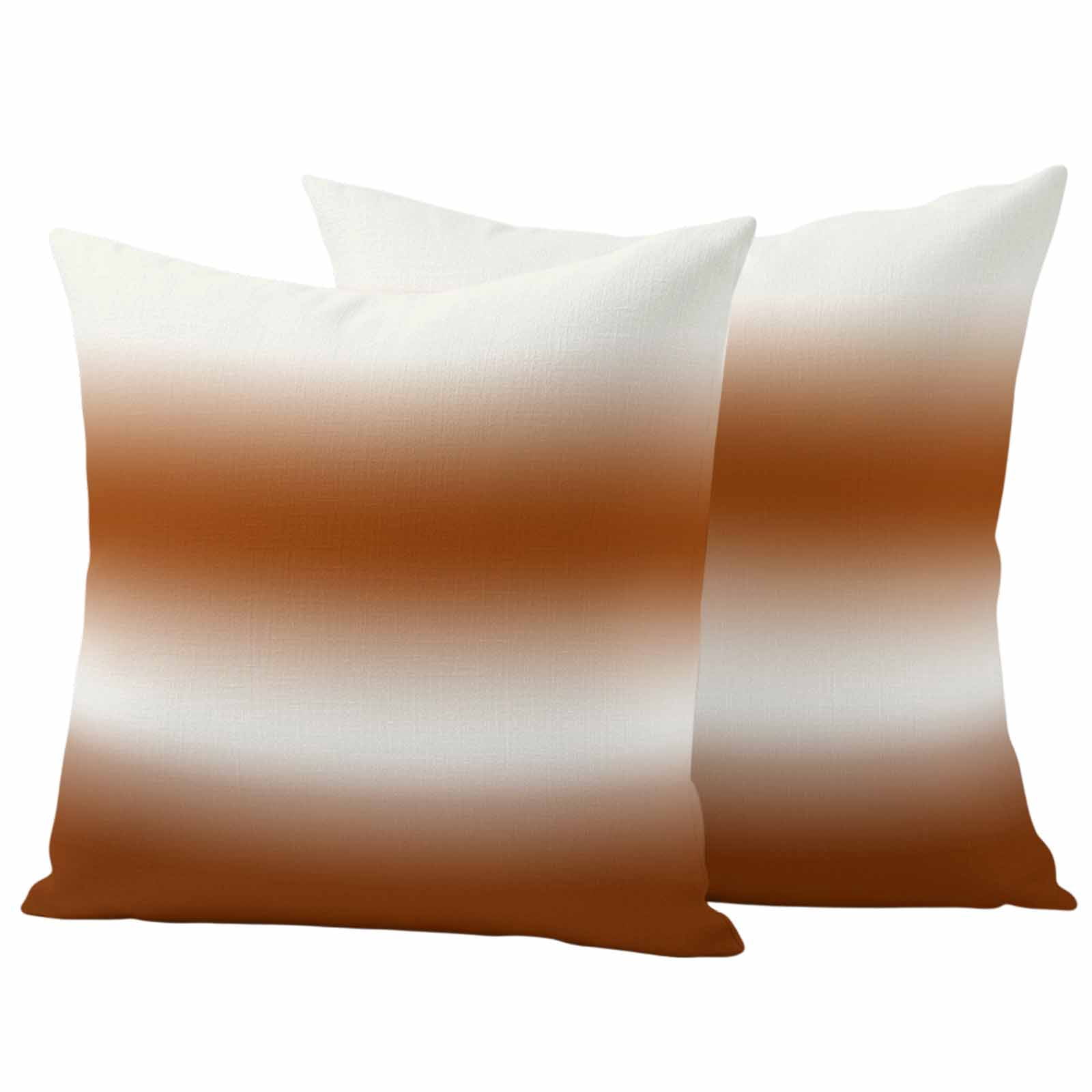 Burnt Orange Ombre Outdoor Waterproof Pillow Covers, Modern Gradient ...