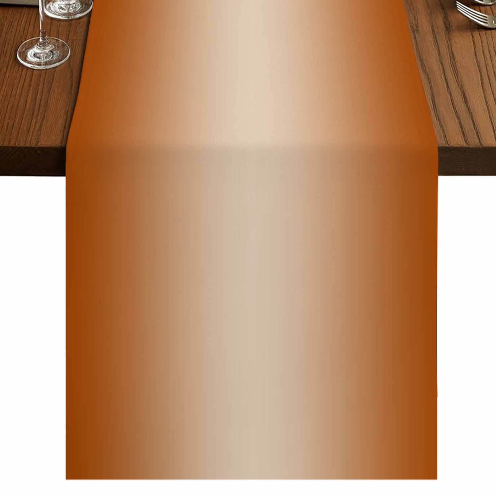 Burnt Orange Ombre Short Table Runner 48 Inches Long,Modern Gradient ...