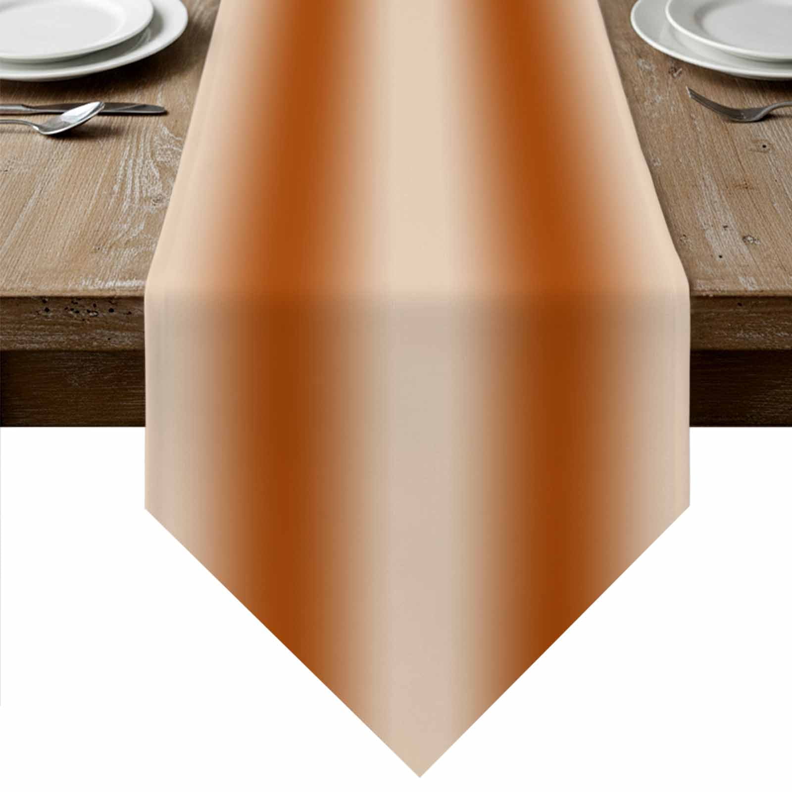 Burnt Orange Ombre Table Runner Linen Burlap Table Runner 72 Inches ...