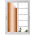 Burnt Orange Ombre Window Privacy Film, Modern Gradient Abstract Art ...