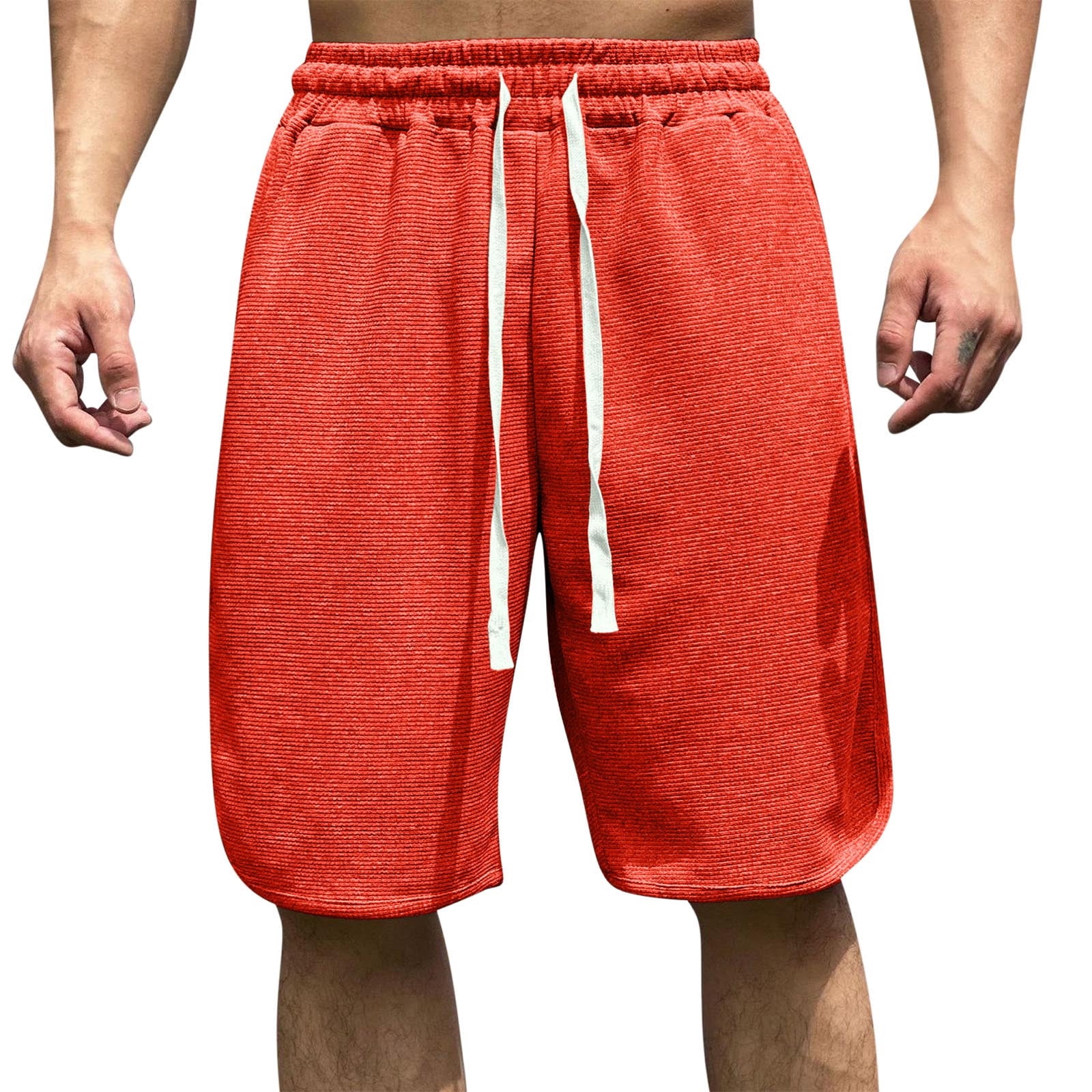 Burnt Orange Shorts for Mens Summer Fall Work Out Gym Lounge Running ...