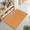Burnt Orange Solid 2'x3' Rug for Entryway Front Door Kitchen Sink Area ...