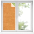 Burnt Orange Solid Window Privacy Film Minimalist Cloth Sunset Orange ...