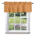 Burnt Orange Solid Window Valance for Kitchen, Minimalist Cloth Sunset ...