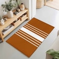 Burnt Orange Stripe Rectangle Area Rug 2x3ft,Living Room Rug Non-Slip ...