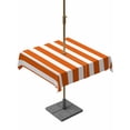 Burnt Orange Striped Table Cloth Rectangle Outdoor Tablecloth ...