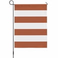 Burnt Orange Stripes Garden Flags For Outdoor, Modern Artistic Parallel ...