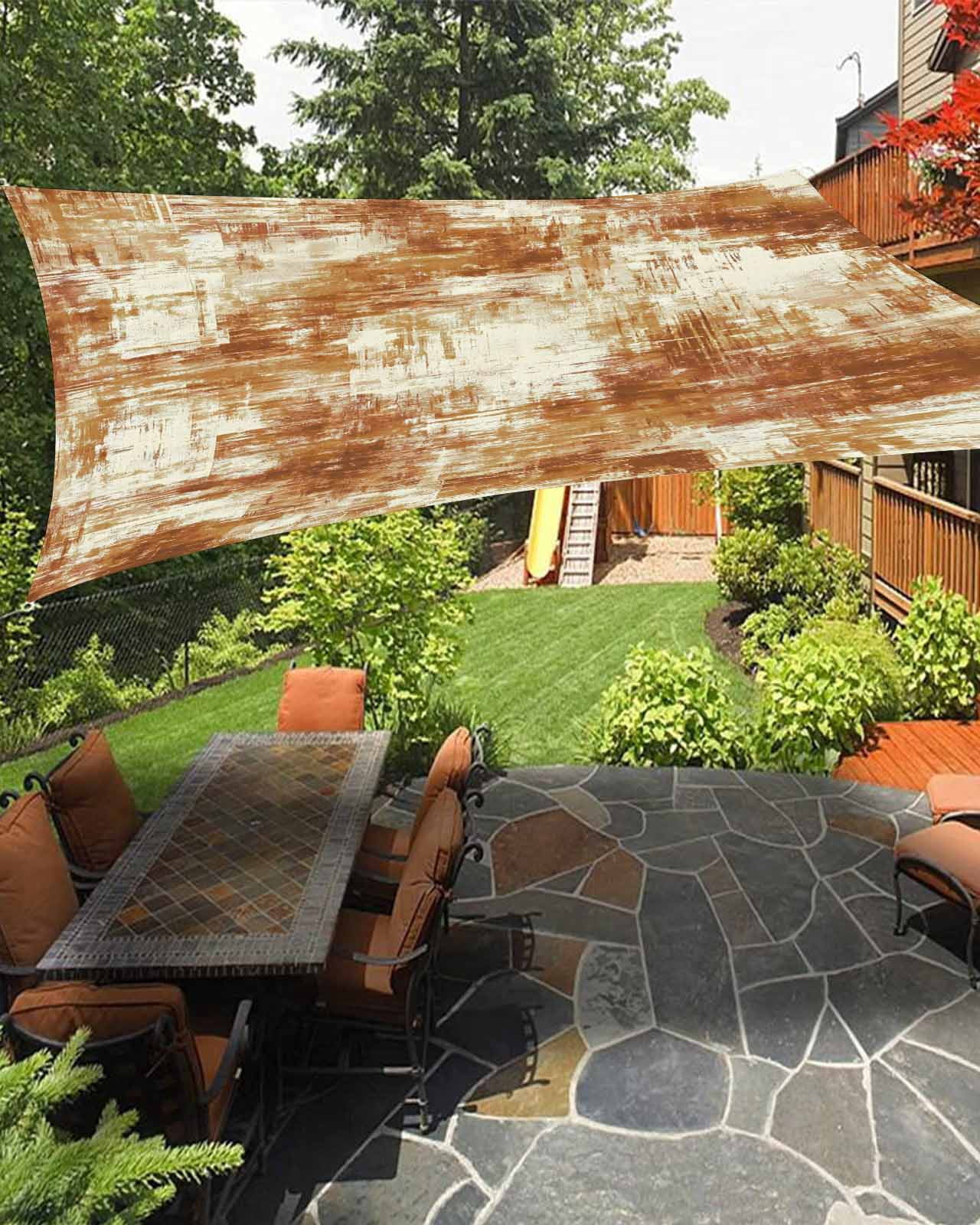 Burnt Orange Sun Shade Sail 14'X18' Modern Abstract Gradient Orange ...
