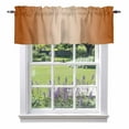 Burnt Orange Valances for Windows, Ombre Solid Color Gradient Modern ...