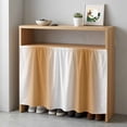 Burnt Orange White Ombre Cabinet Curtain 35"Wx35"L,Dustproof Under Sink ...
