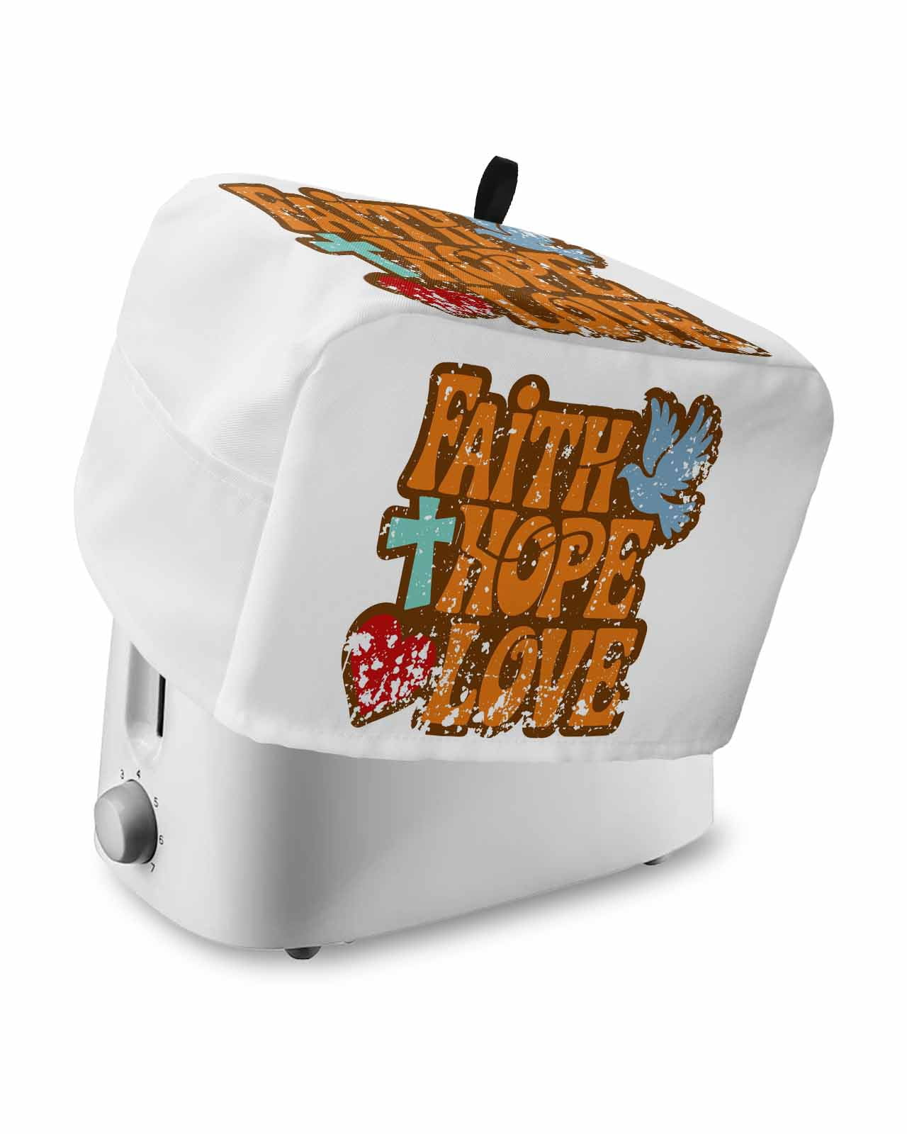 Burnt Orange Words Small Toaster Cover 2 Slice, Kitchen Appliance ...